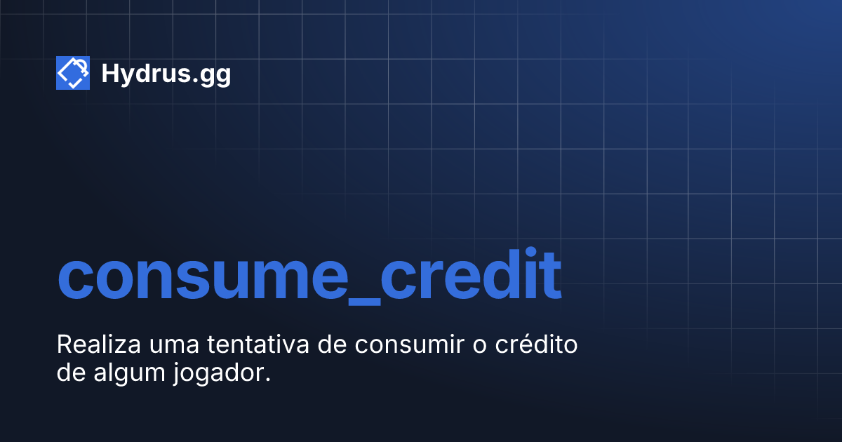 consume_credit | Hydrus.gg