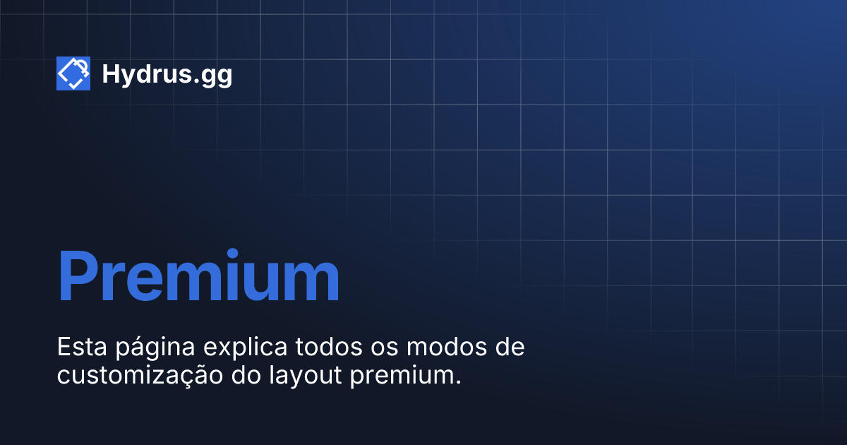 Premium | Hydrus.gg