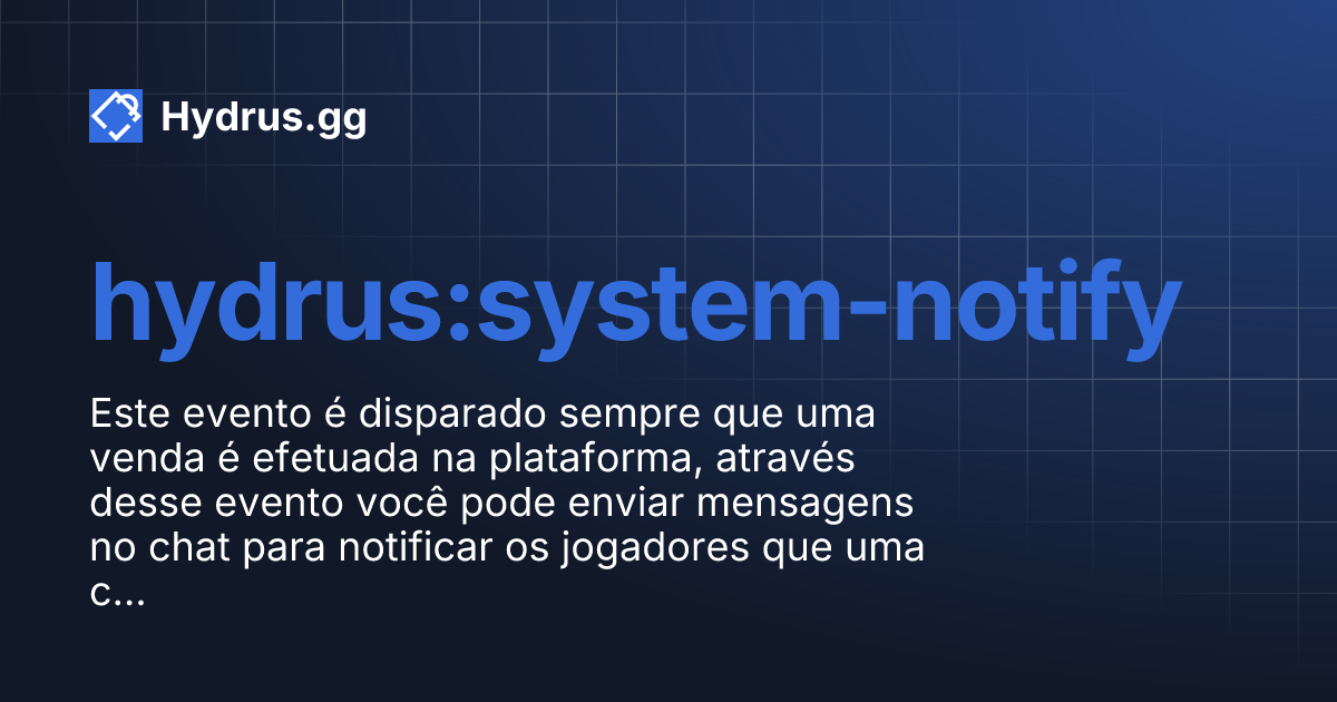 hydrus:system-notify | Hydrus.gg